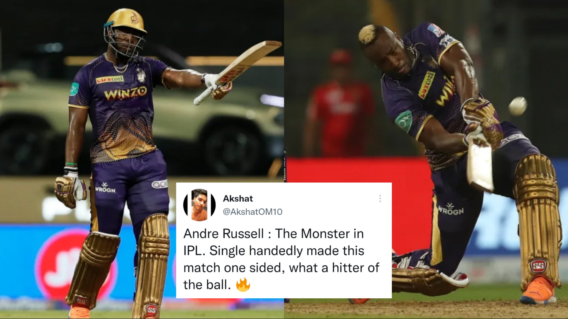 "The Monster in IPL"- Twitter reacts as Andre Russell hits 8 sixes in ...
